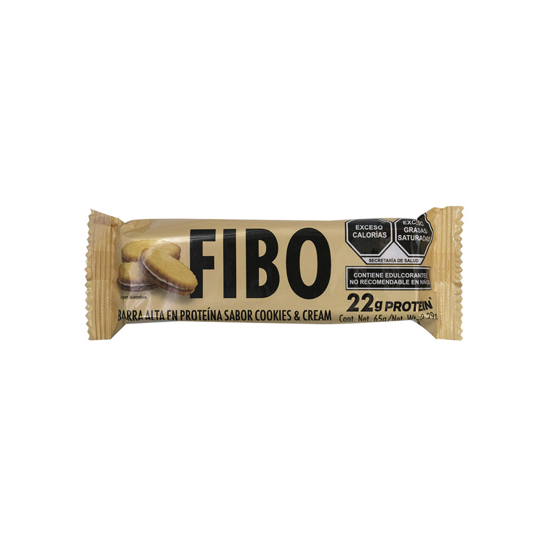 FIBO 22g Protein/Cookies & Cream – Fibo.mx | Barras