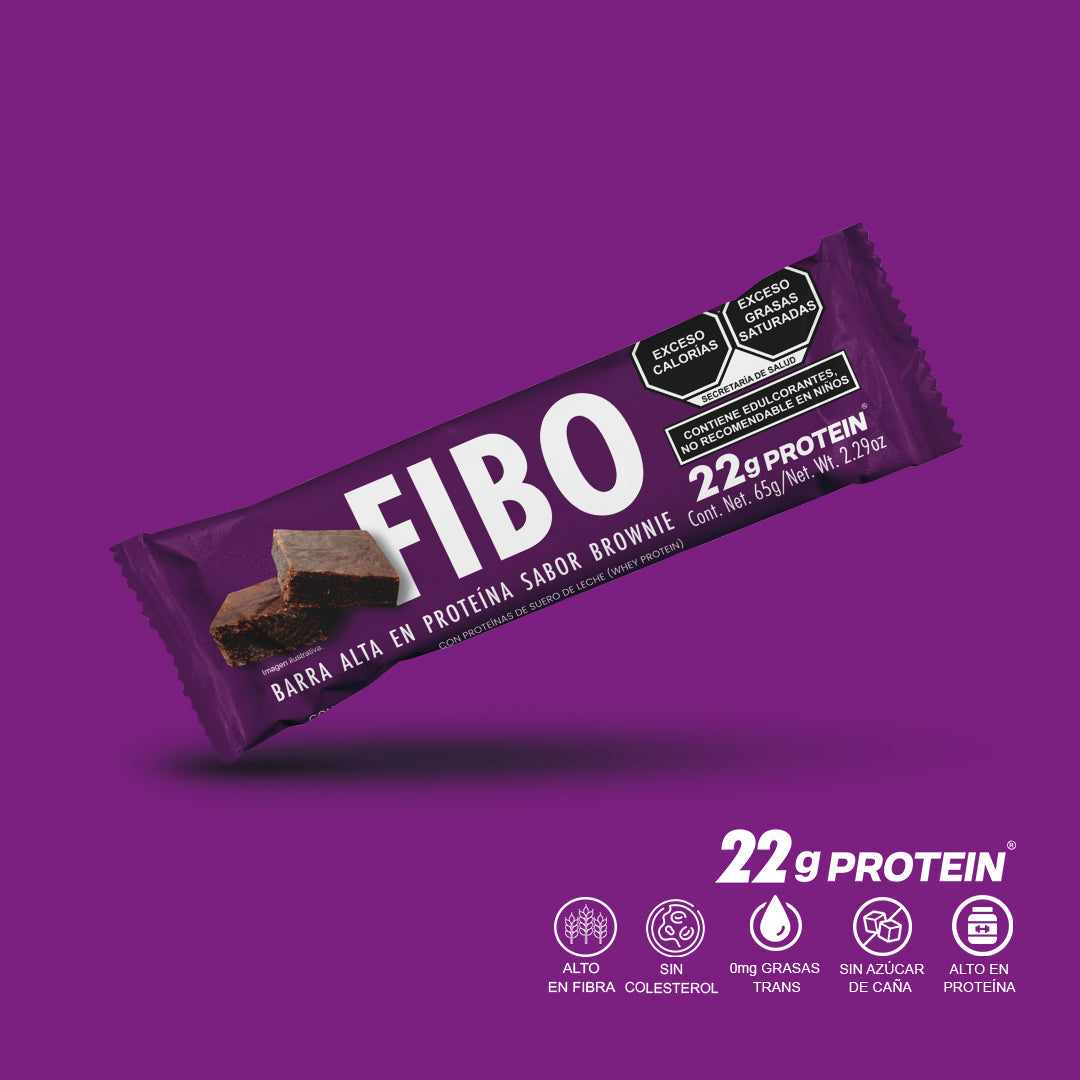 FIBO 22g Protein/Brownie – Fibo.mx | Barras