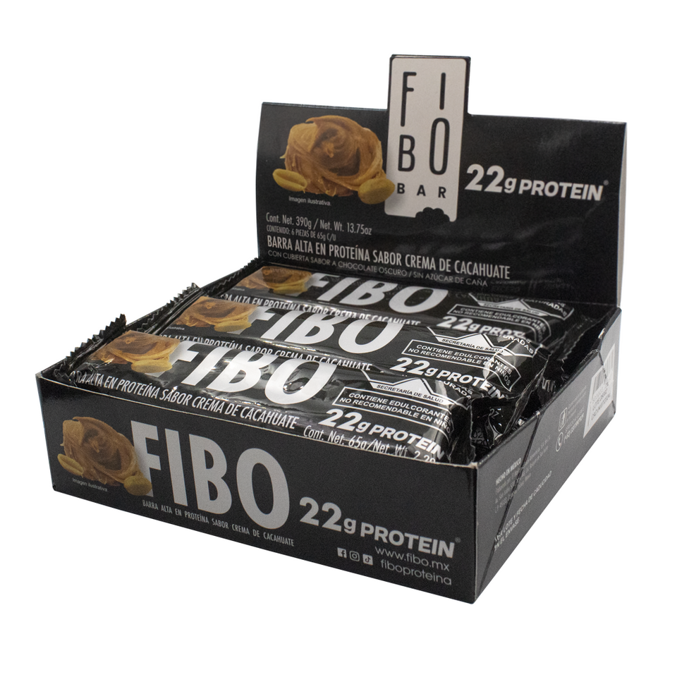 FIBO 22g Protein/Crema de Cacahuate – Fibo.mx | Barras