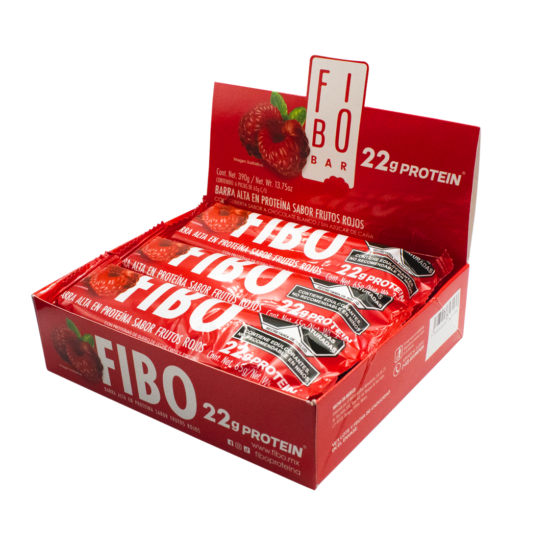 FIBO 22g Protein/Frutos Rojos – Fibo.mx | Barras